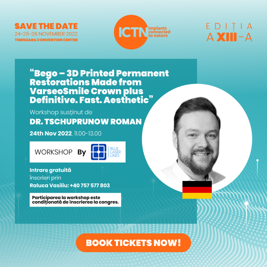 Bego – 3D Printed Permanent Restorations Made from VarseoSmile Crown ...